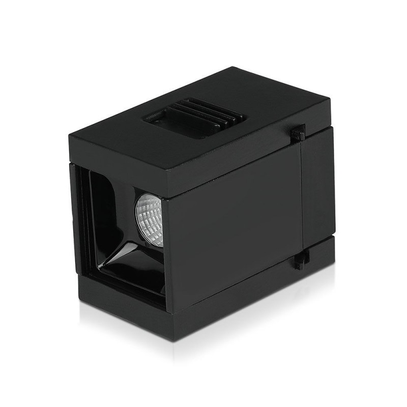 VTAC SPOT LED 1W 3000K CRI90+ UGRmin19 24VDC NERO PER BINARIO MAGNETICO ...