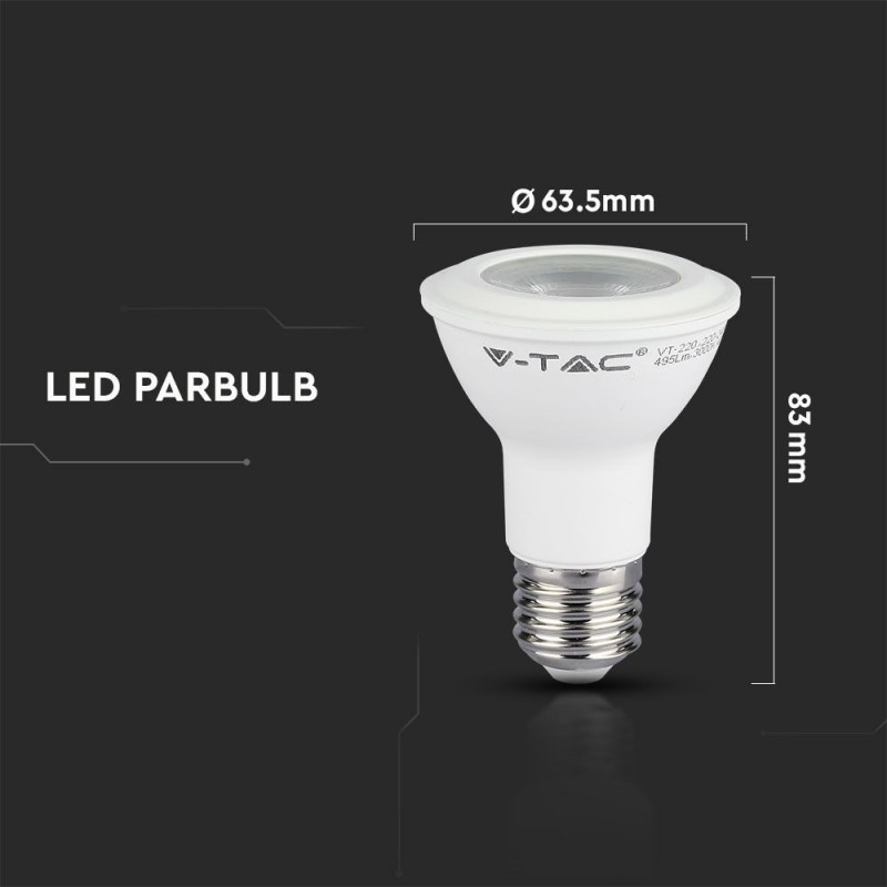 VTAC LAMPADINA LED PAR20 7W E27 4000K SAMSUNG - SKU:148