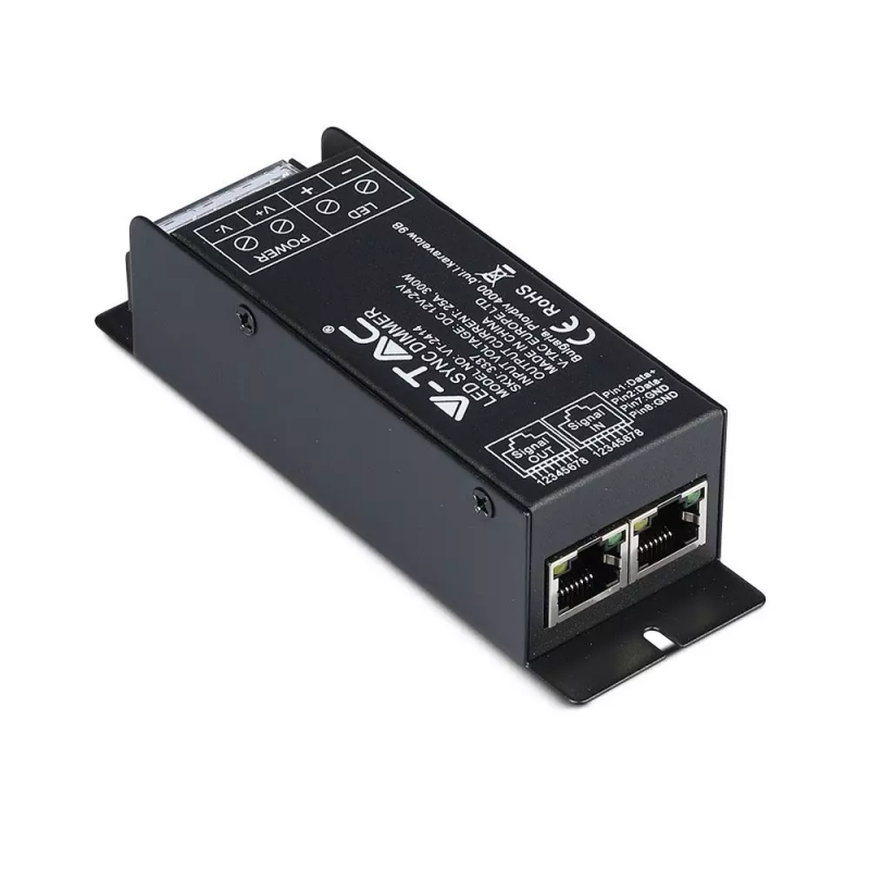 VTAC CONTROLLER CON TELECOMANDO RF DIMMERABILE 12VDC/300W 24VDC/600W ...
