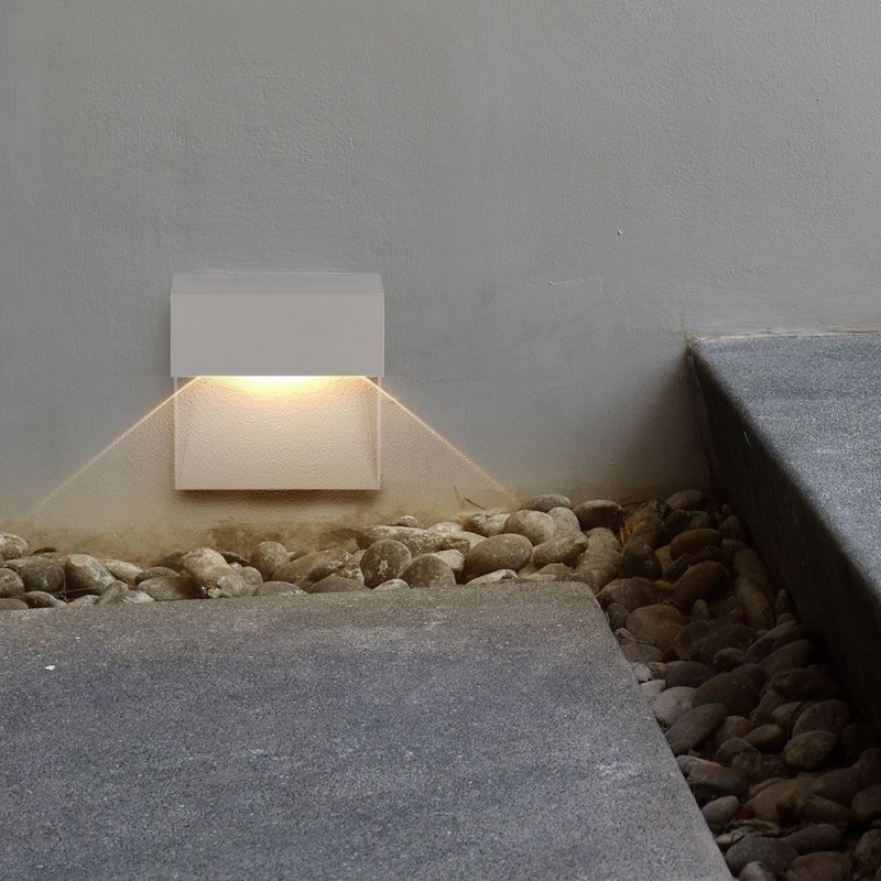 VTAC SEGNAPASSO LED 3W 3000K QUADRATO GRIGIO IP65 - SKU: 1400 - VT-1172