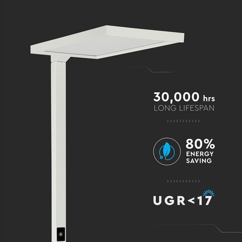 VTAC PIANTANA LED 80W 4000K TOUCH DIMMER BIANCA A DOPPIA EMISSIONE H ...