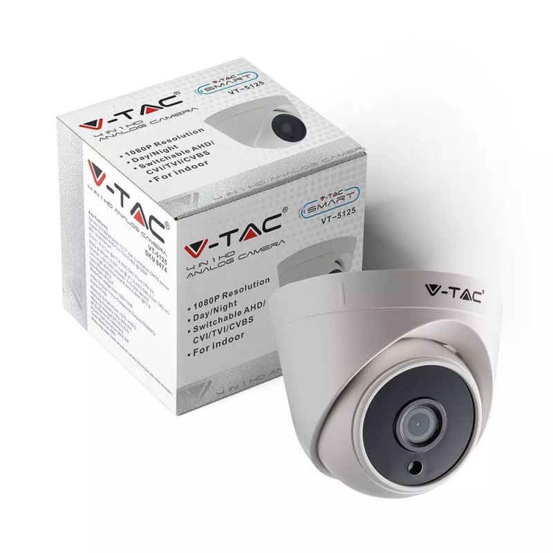 VTAC TELECAMERA PER INTERNO AHD/CVI/TVI/CVBS 2,0MP 1080P - SKU: 8474 ...
