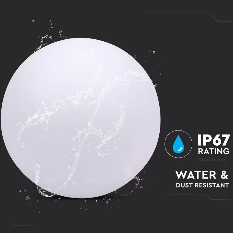 VTAC SFERA LED RGB 1W Ø30cm IP67 RICARICABILE CON TELECOMANDO - SKU ...