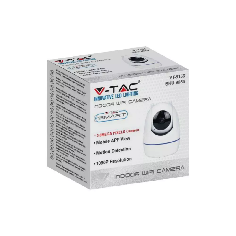 VTAC TELECAMERA PER INTERNO WI-FI 1080P IP CON AUTOTRACKING E CONTROLLO ...