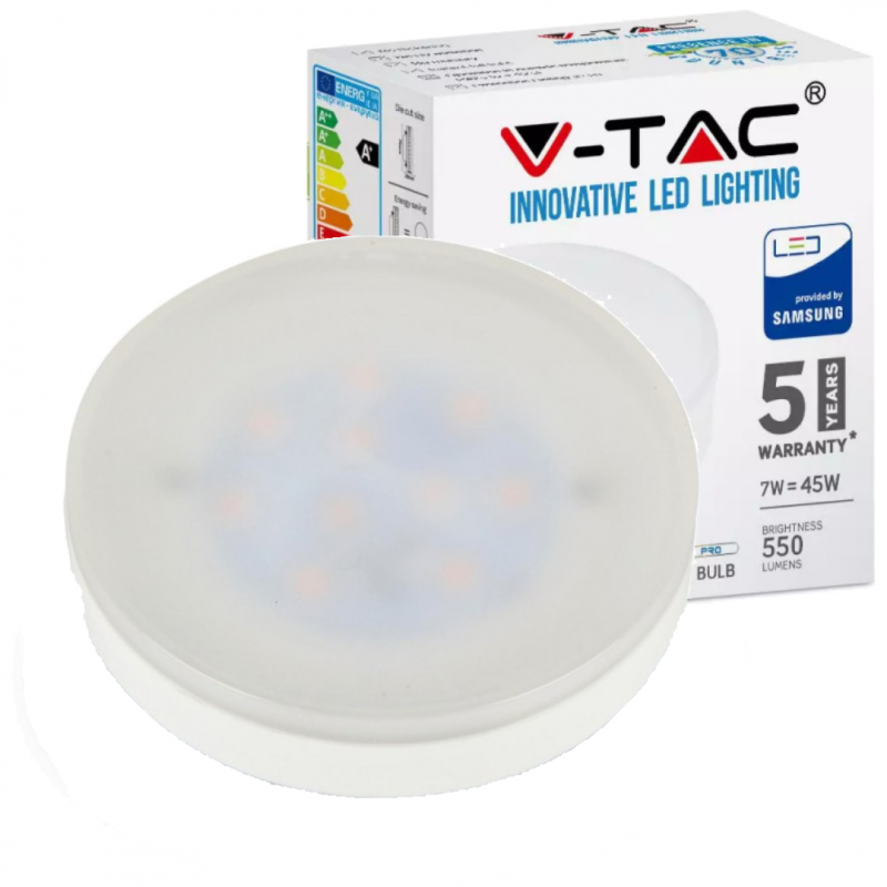 VTAC LAMPADINA LED 7W GX53 3000K SAMSUNG - SKU:222
