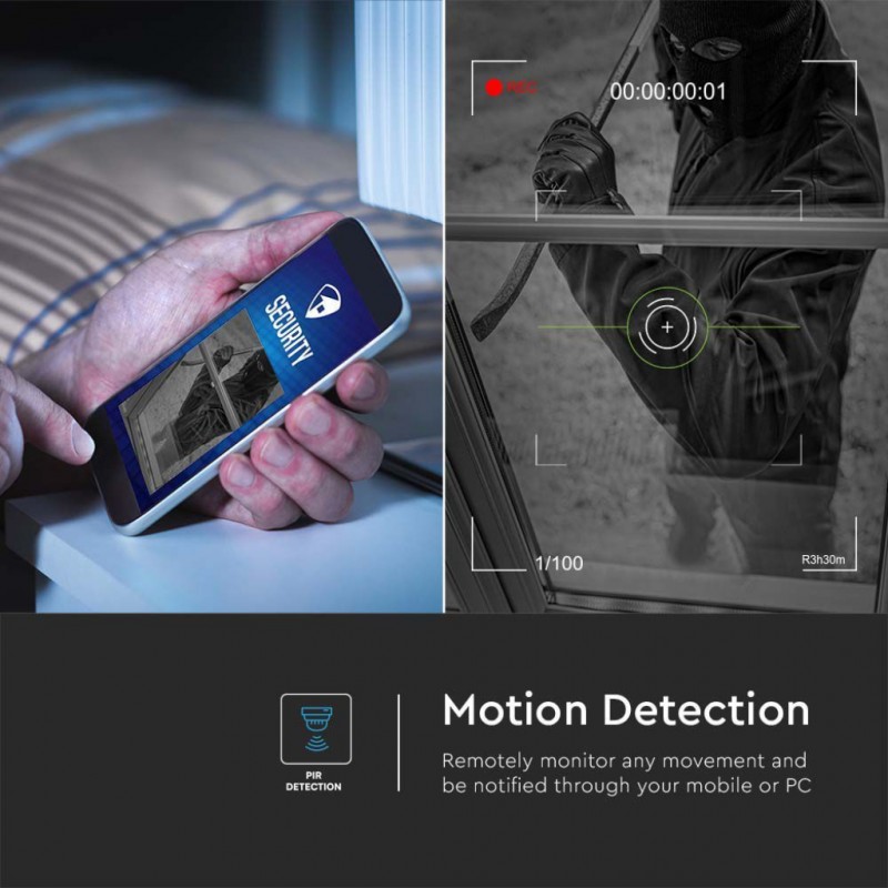 VTAC TELECAMERA SMART 4G HD PTZ CON PANNELLO SOLARE VISIONE NOTTURNA E ...