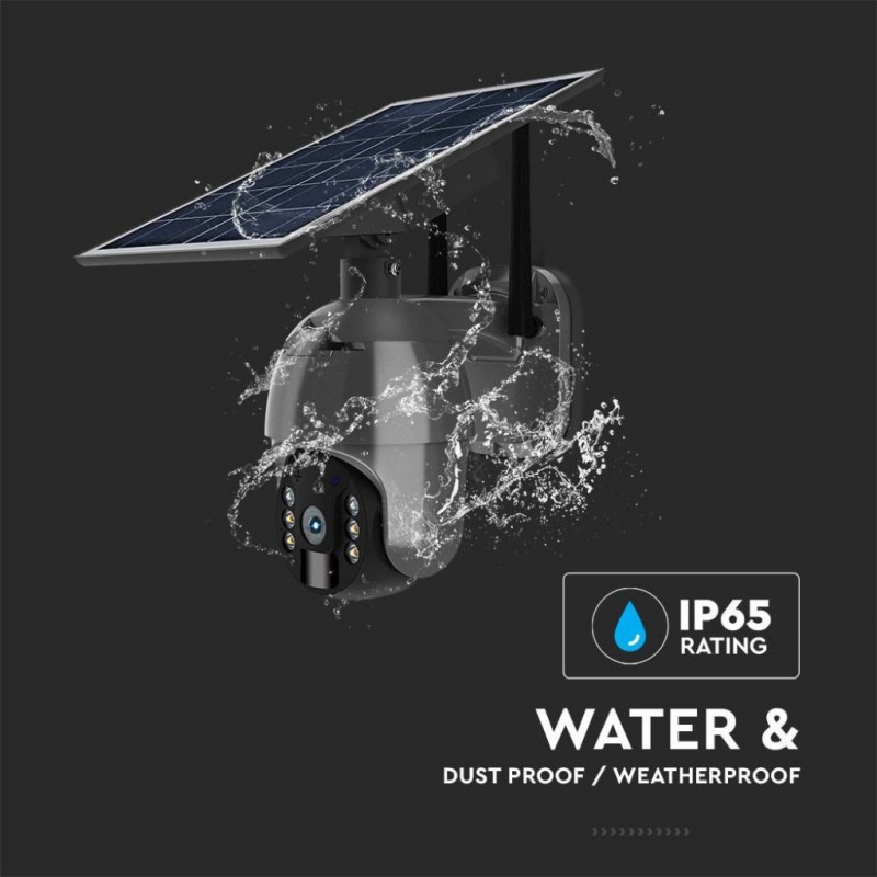 VTAC TELECAMERA SMART 4G HD PTZ CON PANNELLO SOLARE VISIONE NOTTURNA E ...