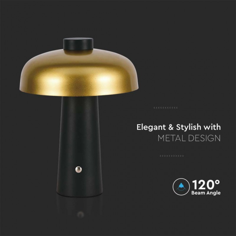 V-TAC LAMPADA DA TAVOLO LED 3W 3IN1 200LM TOUCH DIMMER CON BATTERIA ...