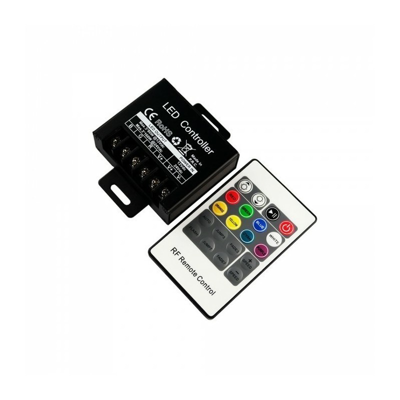 VTAC CONTROLLER CON TELECOMANDO PER STRISCE LED RGB 12VDC/240W 24VDC ...